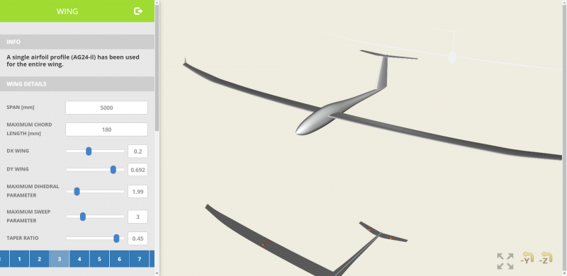 Glider Plane Design Tool